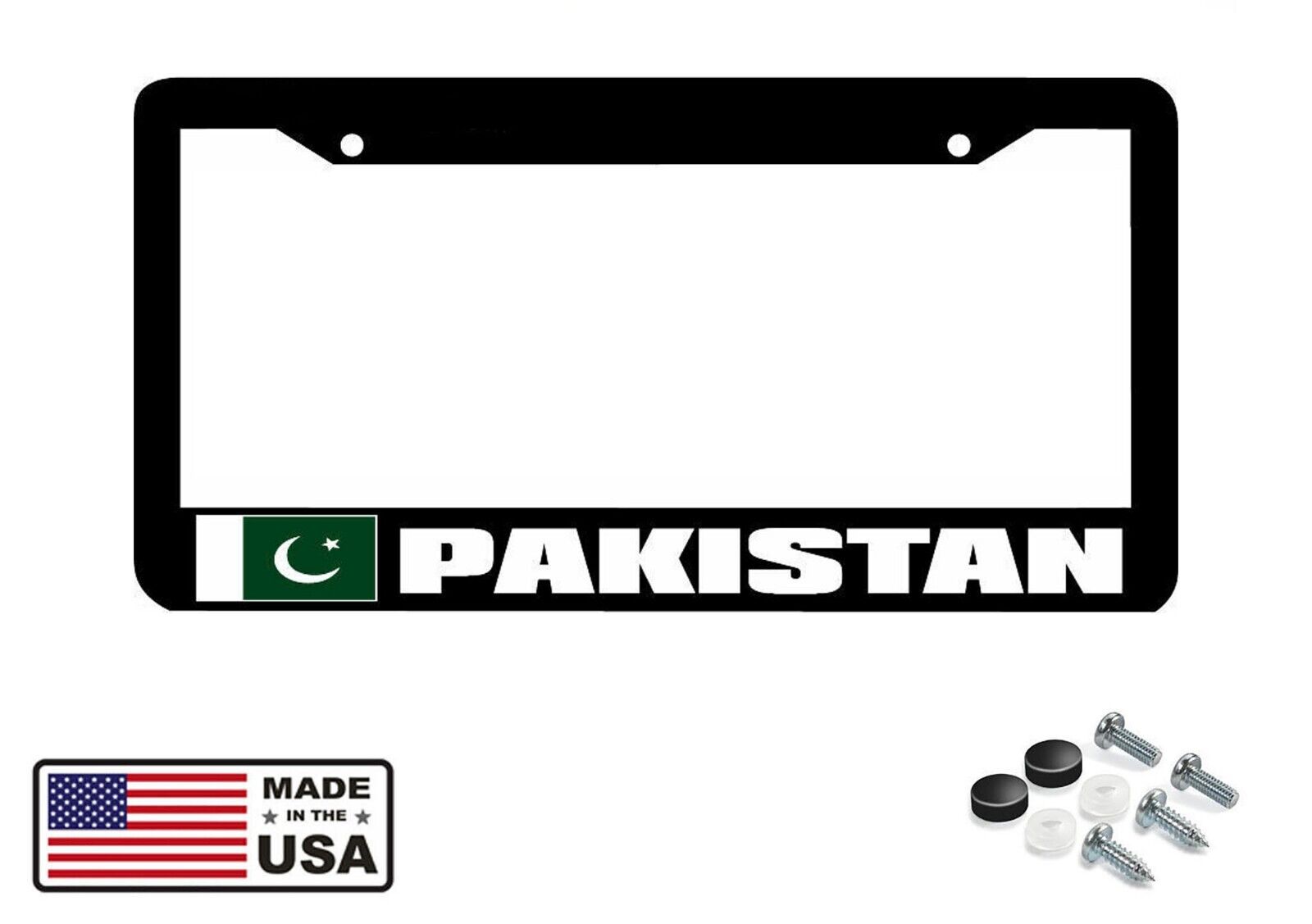 PAKISTAN flag License Plate Frame Including Mounting Hardware Made In USA