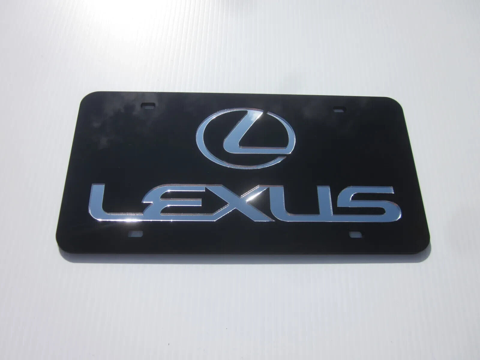 LEXUS Acrlic Mirror License Plate Auto Tag nice – License Plate Frame