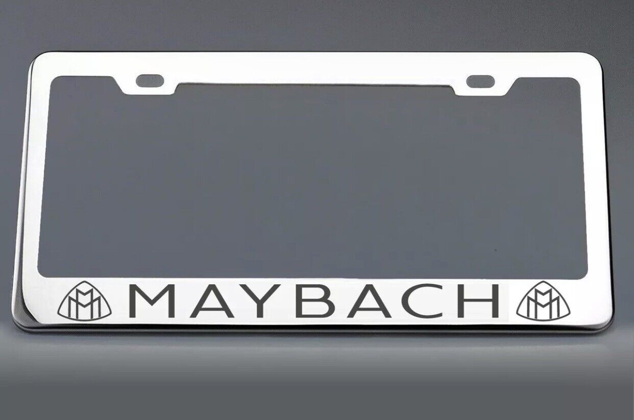 Maybach License Plate Frame Stainless Steel with Laser Engraved