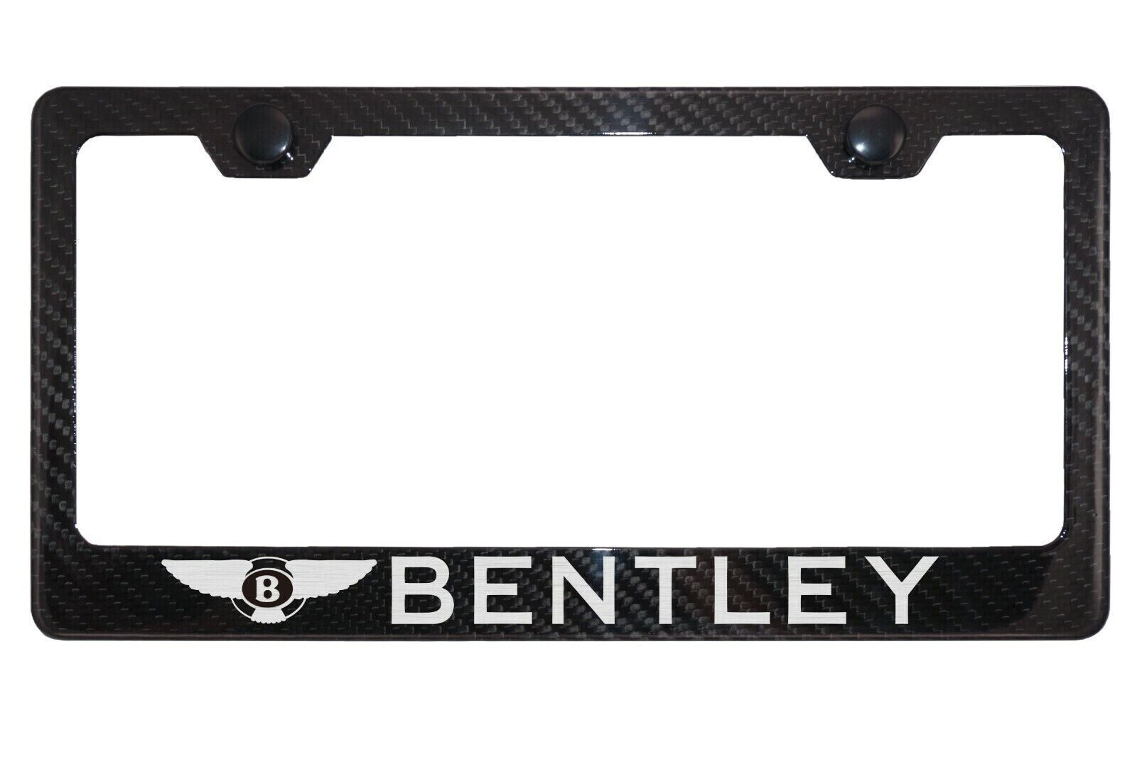 Carbon Fiber License Plate Frame For Bentley
