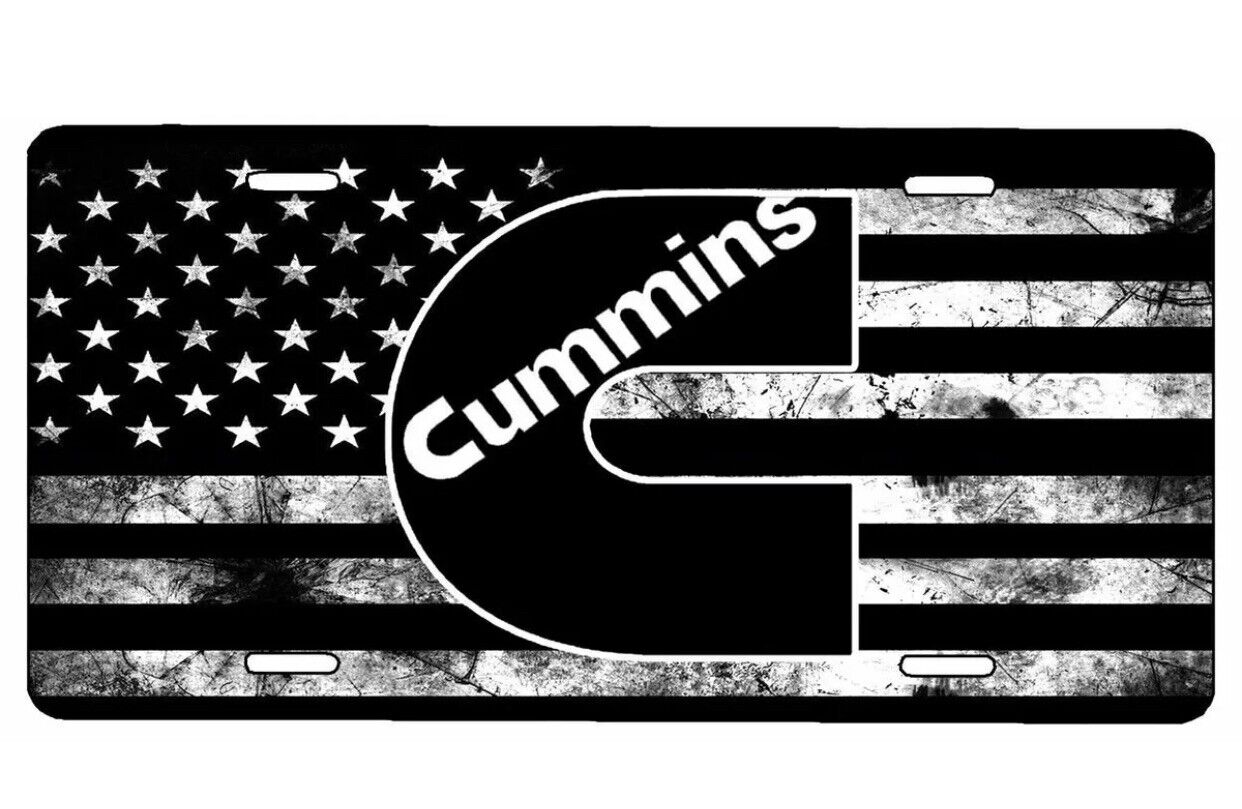 American Flag Tactical Cummins Aluminium License Plate Highest Quality ...