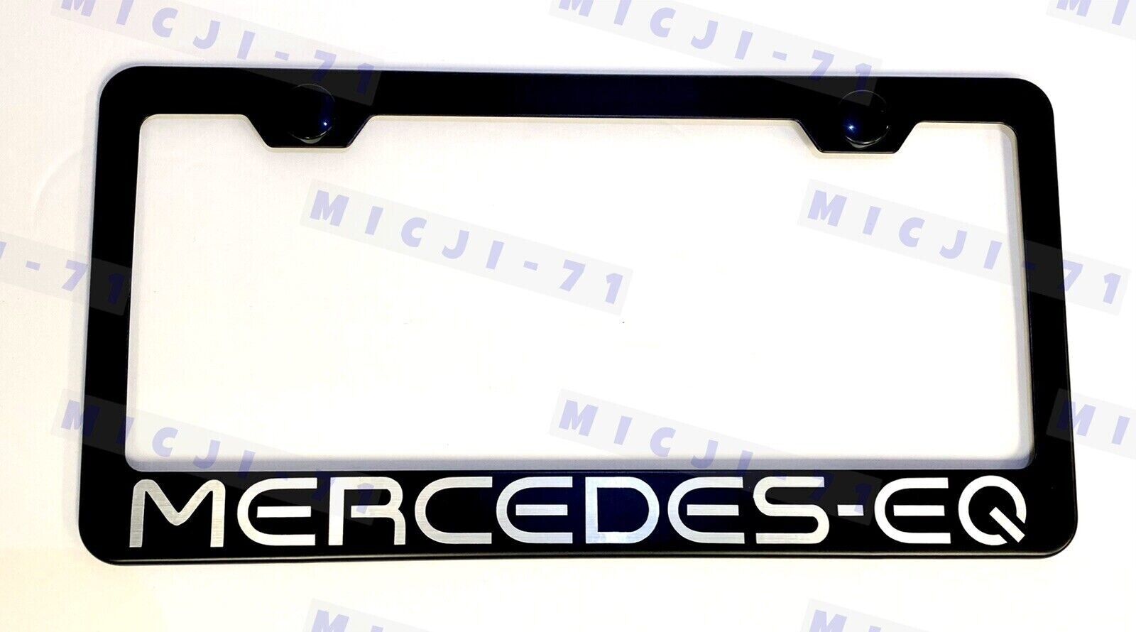 Mercedes Benz EQ Stainless Steel License Plate Frame Rust Free W/ Bolt Caps