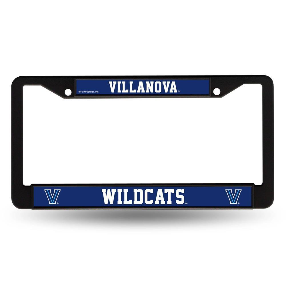 NCAA Villanova Wildcats Black Plastic License Plate Frame