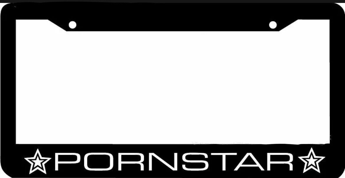 PORNSTAR lowered jdm funny low slow License Plate Frame
