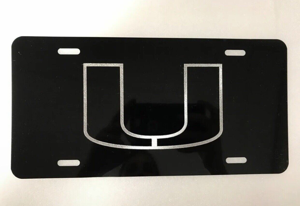 Miami Hurricanes Logo Aluminium License Plate Highest Quality – License ...