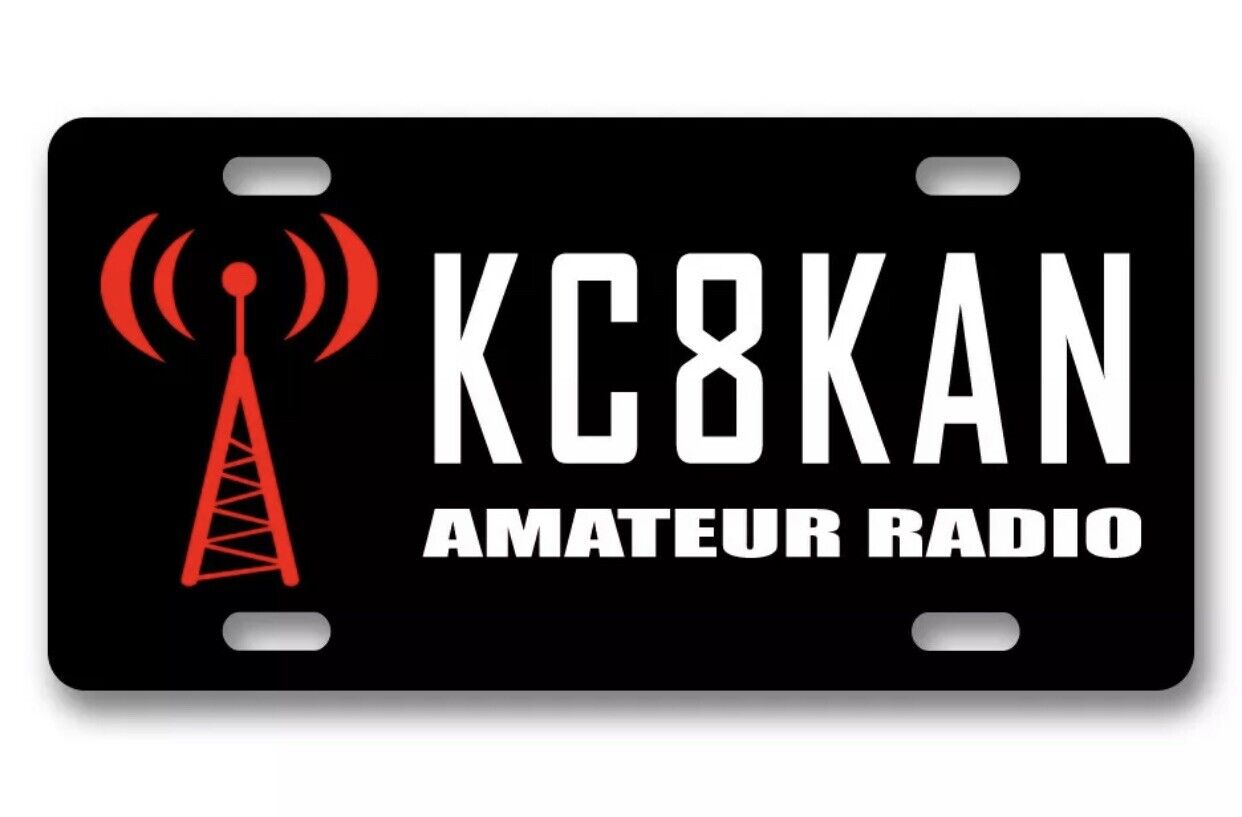 Amateur Ham Radio Custom Call Sign License Plate Tag, Novelty Plate ...