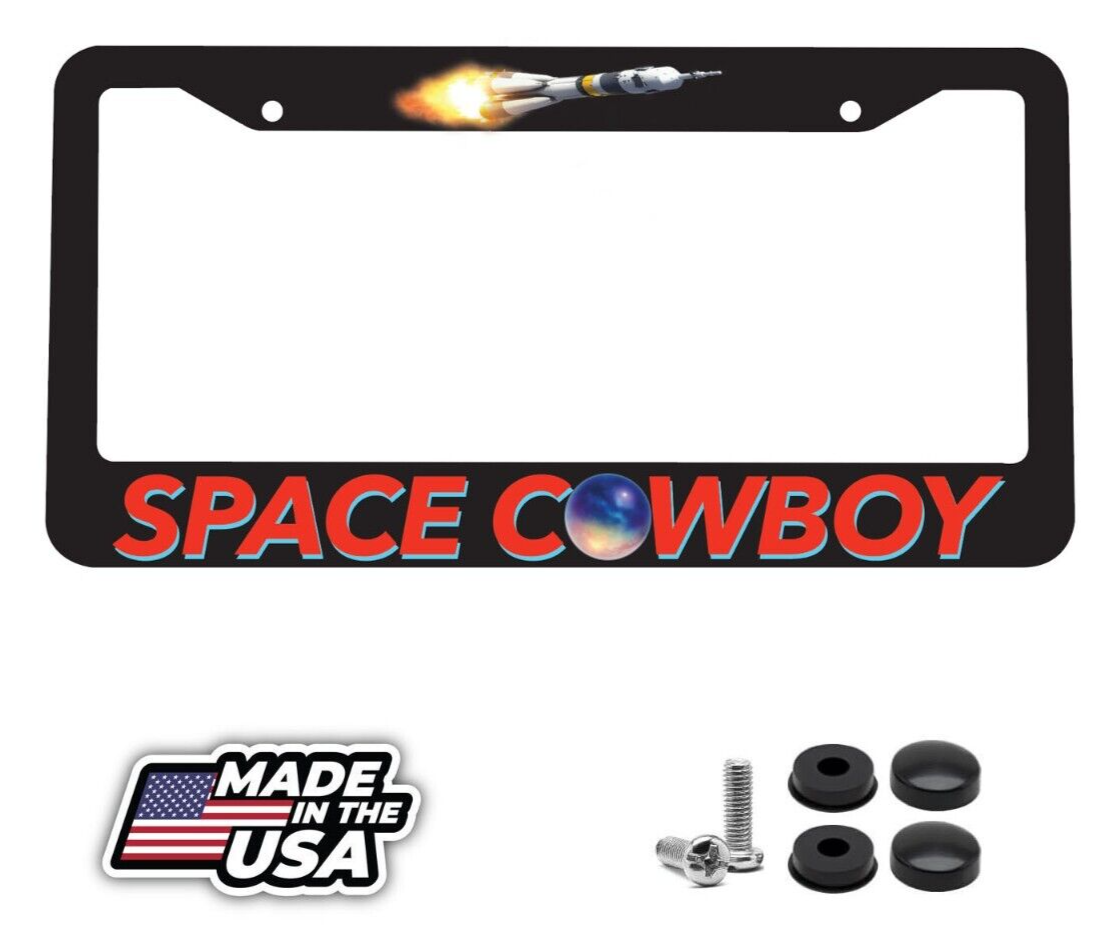 Space Cowboy Steve Miller Band Classic Rock Music Car License Plate Frame