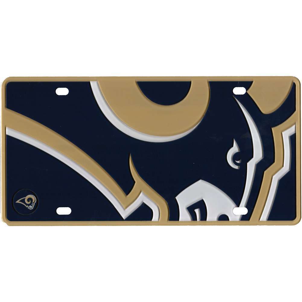 NFL St. Louis Rams Full Color Mega Inlay License Plate – License Plate ...