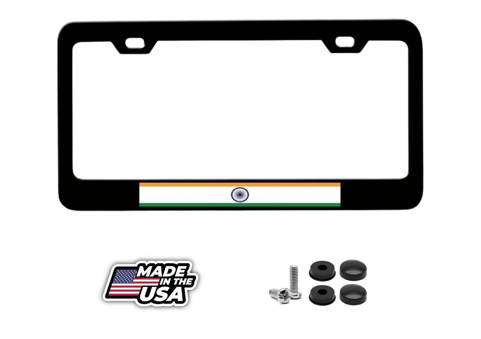 INDIA Country Flags Steel License Plate Frame