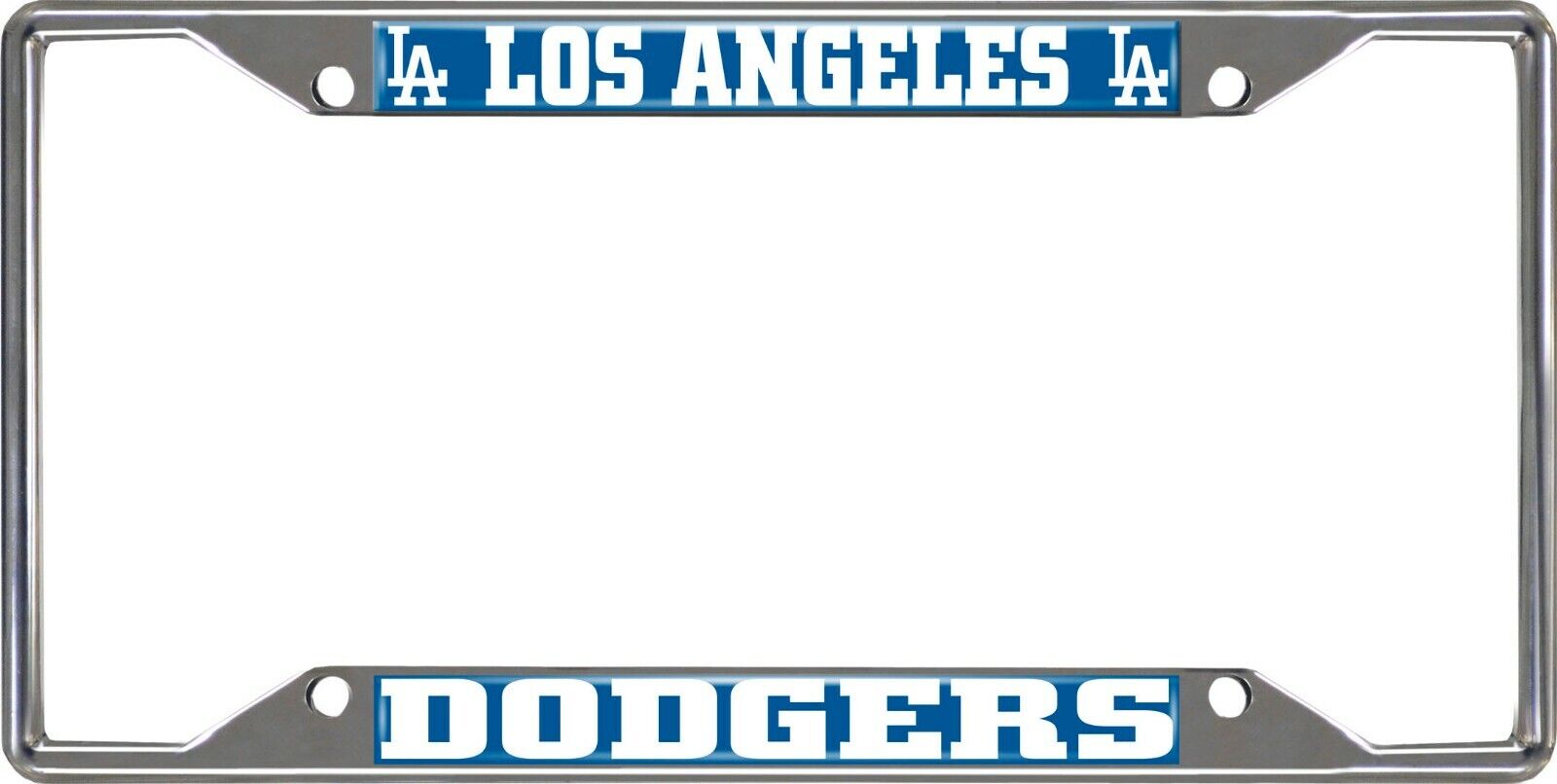 MLB Los Angeles Dodgers Chrome Metal License Plate Frame