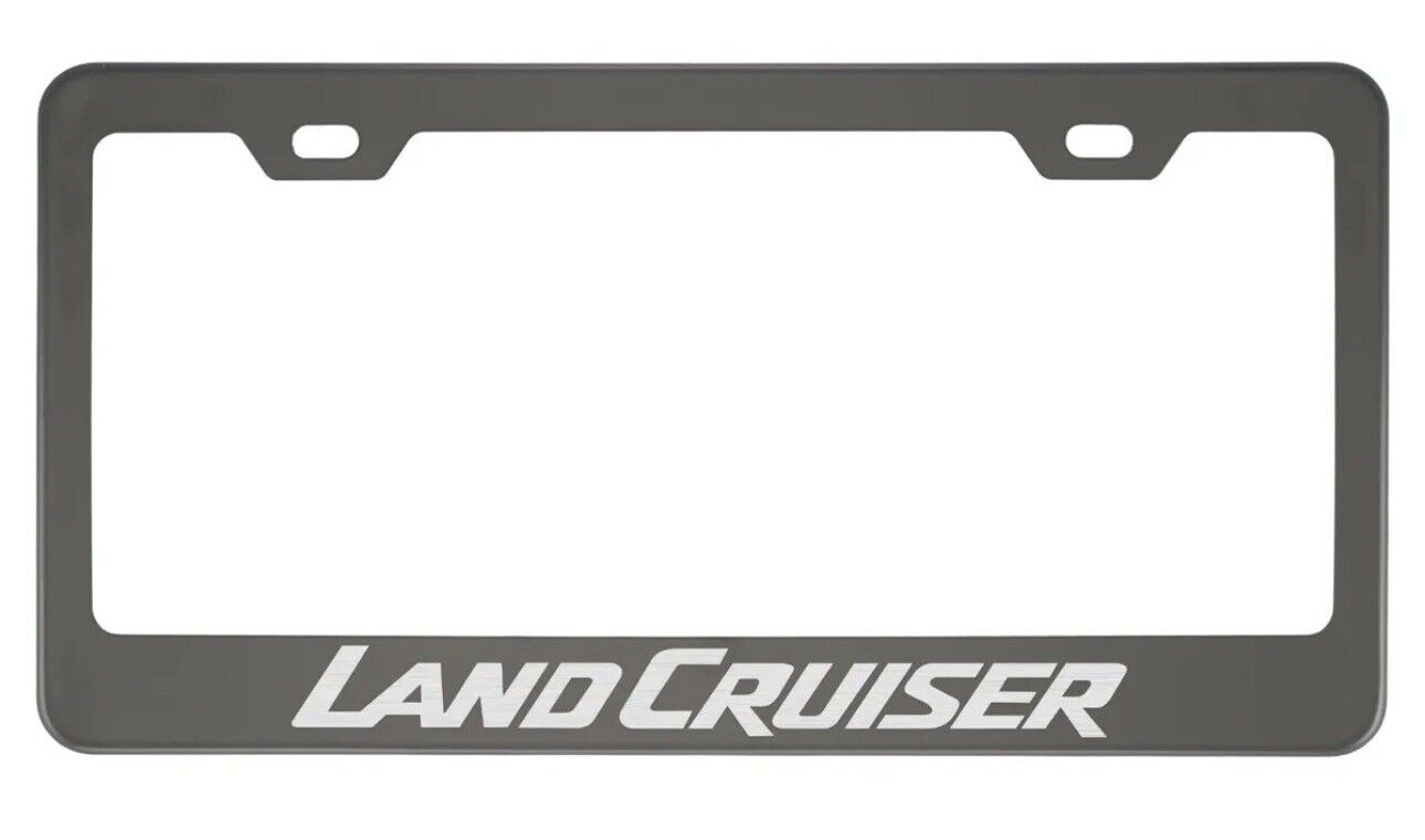Black Chrome License Plate Frame For Land Cruiser