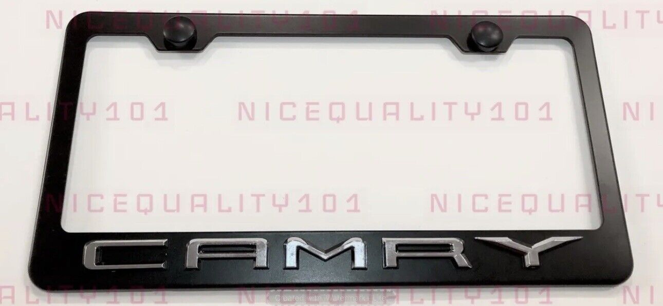 3D Camry Stainless Steel Chrome Finished License Plate Frame Rust Free