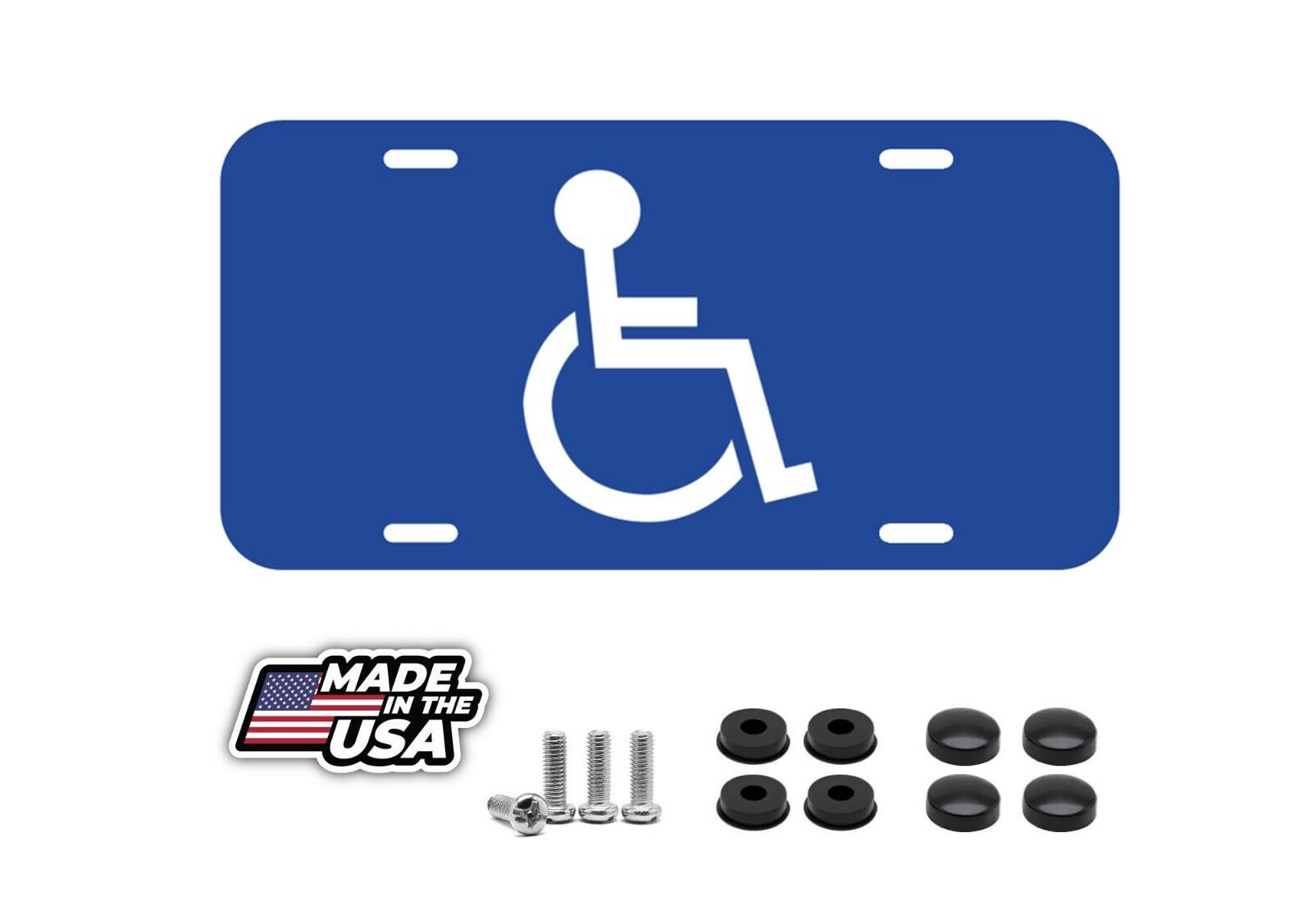 HANDICAP Disabled disability Parking Vehicle License Plate Front Auto ...
