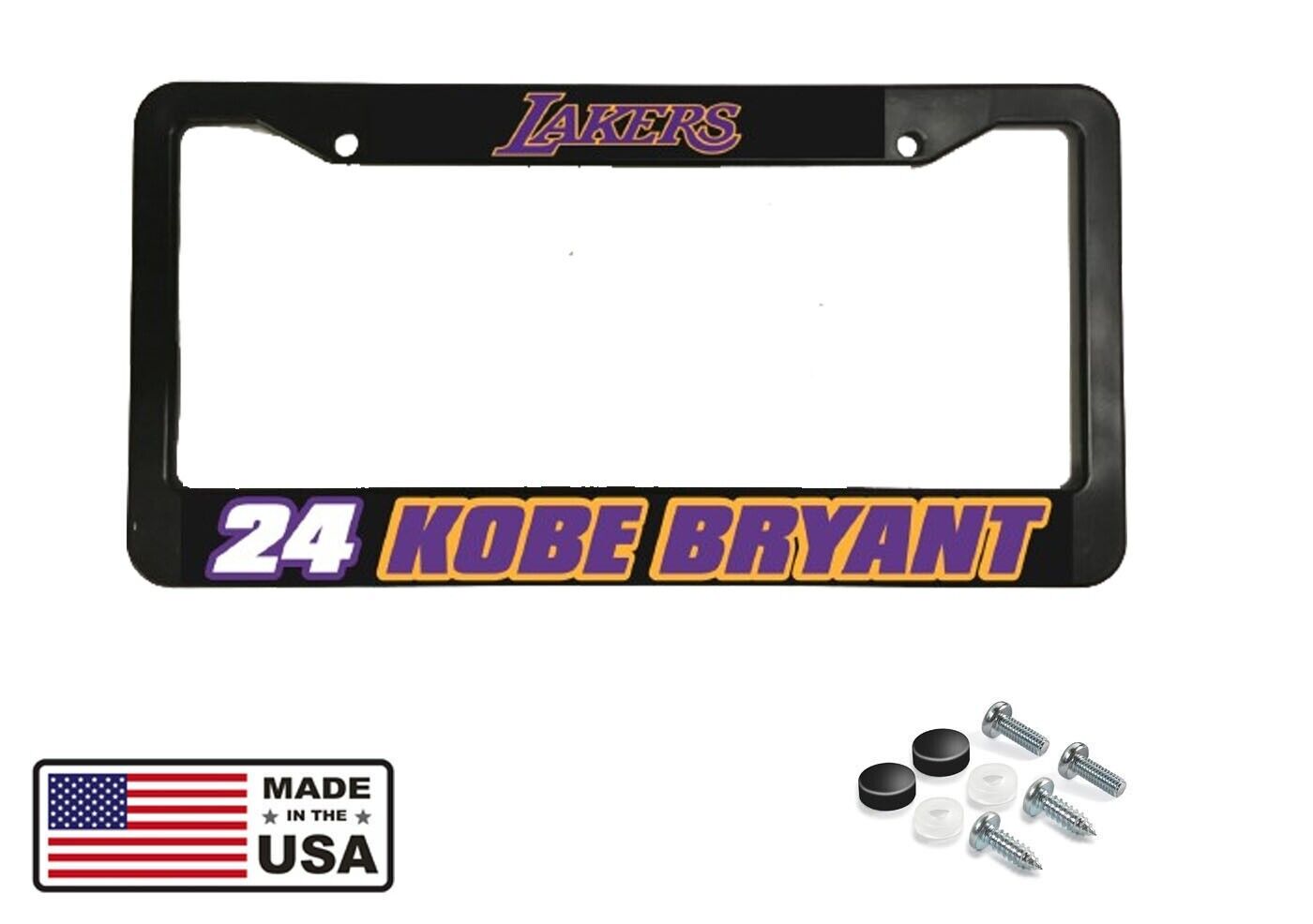 Kobe Bryant LA Lakers 24 Basketball RIP Legend Car License Plate Frame