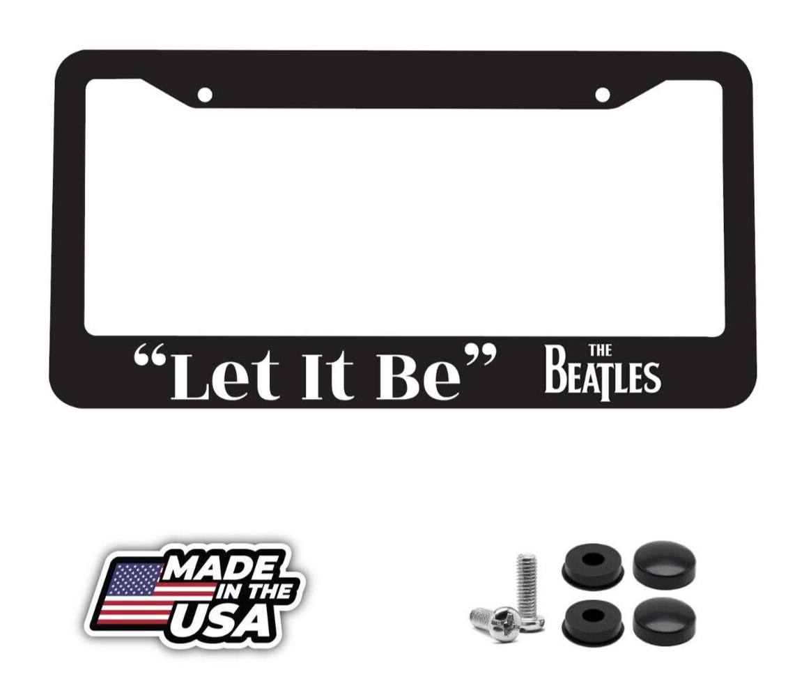Let It Be The Beatles Music Rock Band Car License Plate Frame