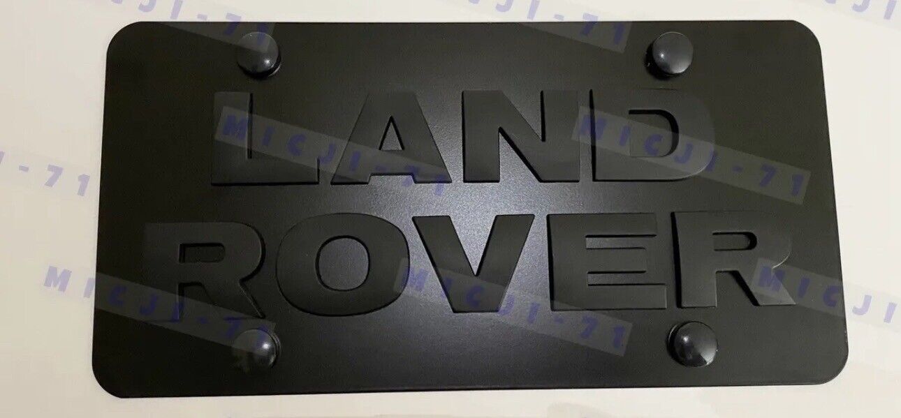 Land Rover Front Auto Heavy Duty Vanity Stainless Metal License Plate Frame