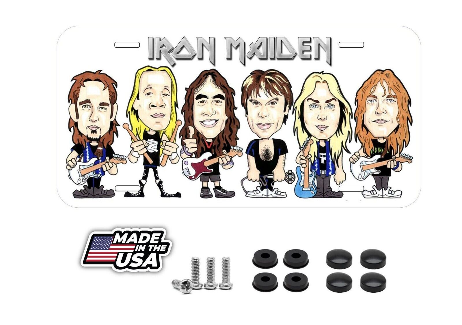 Iron Maiden Art Aluminum Novelty Tag Car License Plate – License Plate ...