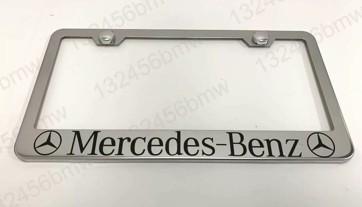 (1) *NEW Mercedes* Stainless Steel License Plate Frame Rust Free w/bolt ...