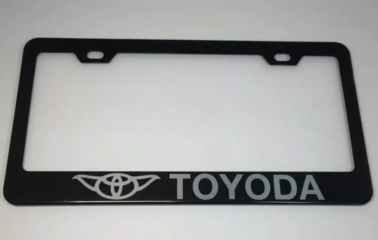 Star wars Toyoda Black metal Stainless Steel License Frame – License ...