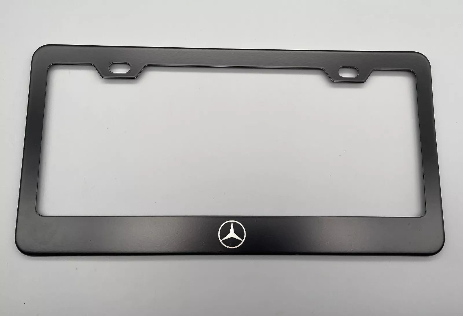 LICENSE PLATE FRAME Laser Engraved Stainless Steel fit Mercedes Benz ...