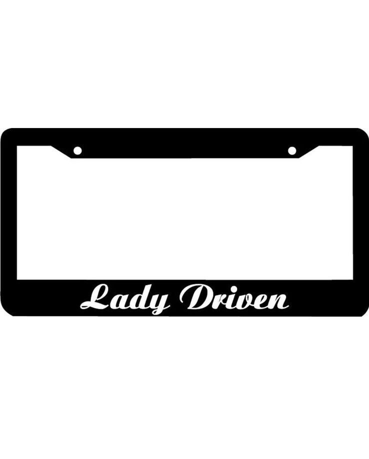 LADY DRIVEN jdm low slow License Plate Frame