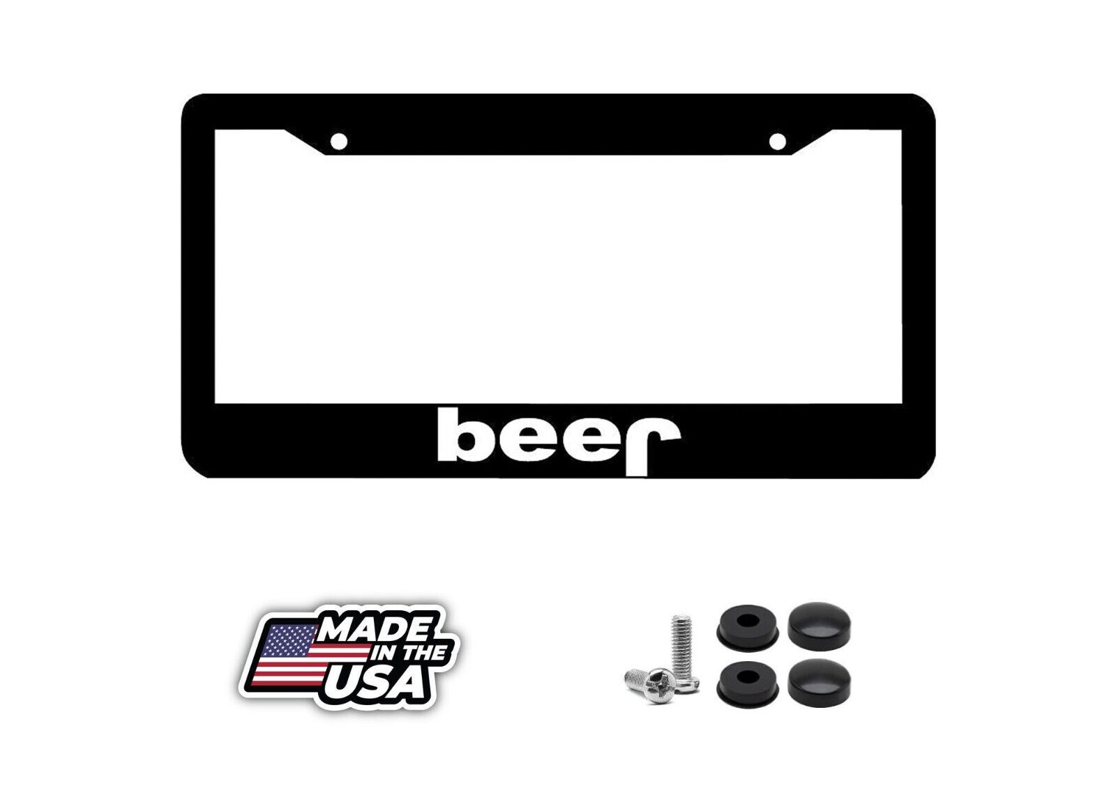 beer License Plate Frame