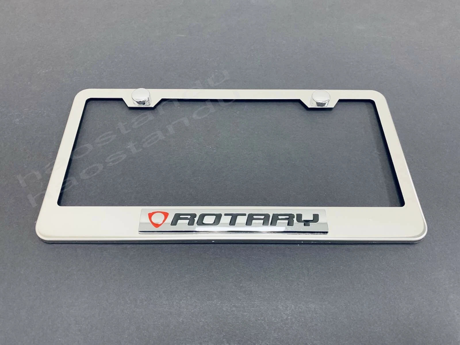 1x ROTARY 3D Emblem STAINLESS STEEL License Plate Frame RUST FREE (For ...