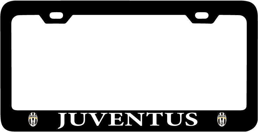 "JUVENTUS FC" Logo Black License Plate Frame