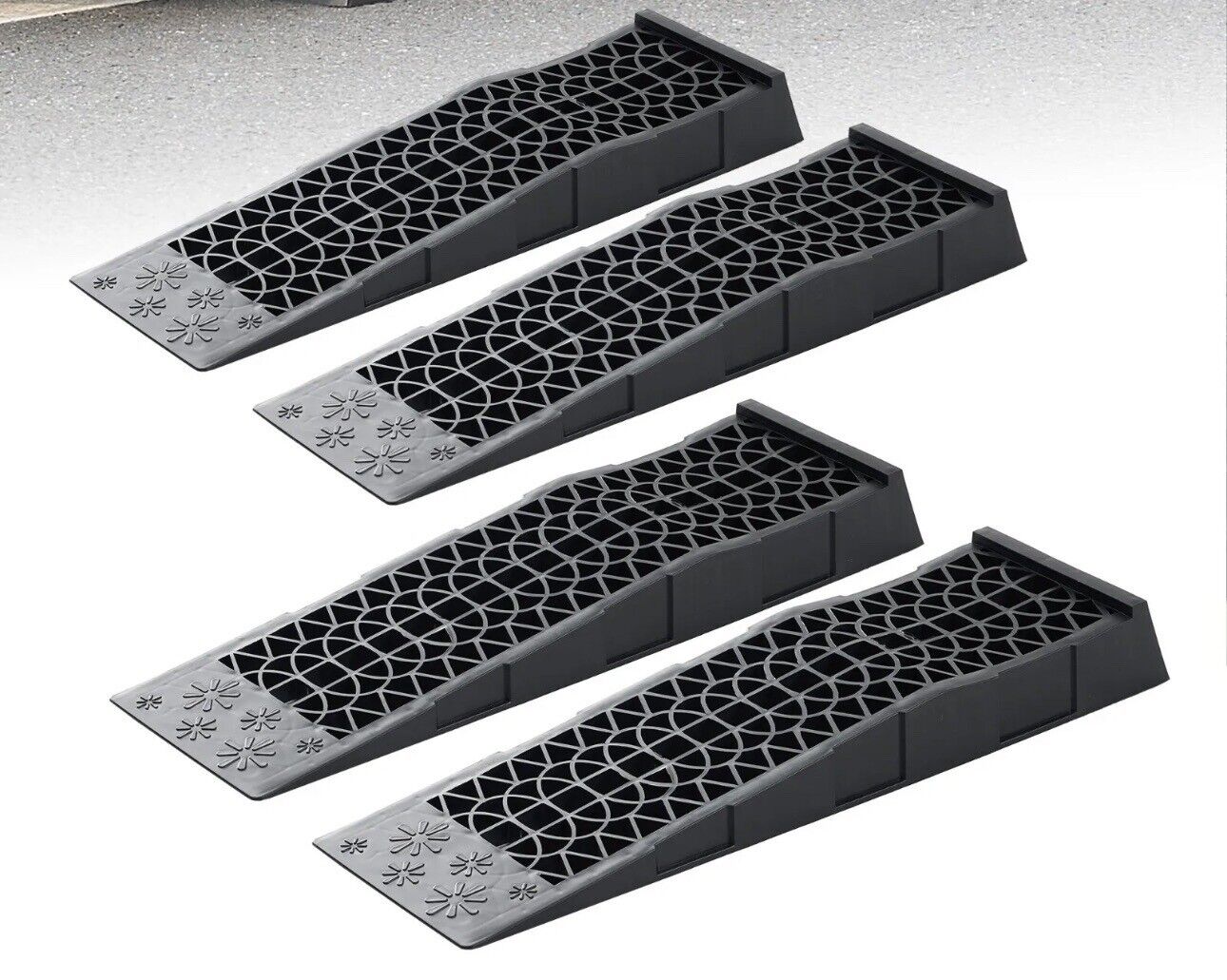 BLVD Ramps Low Profile Plastic Car Service Ramps 6 Ton Truck Vehicle ...