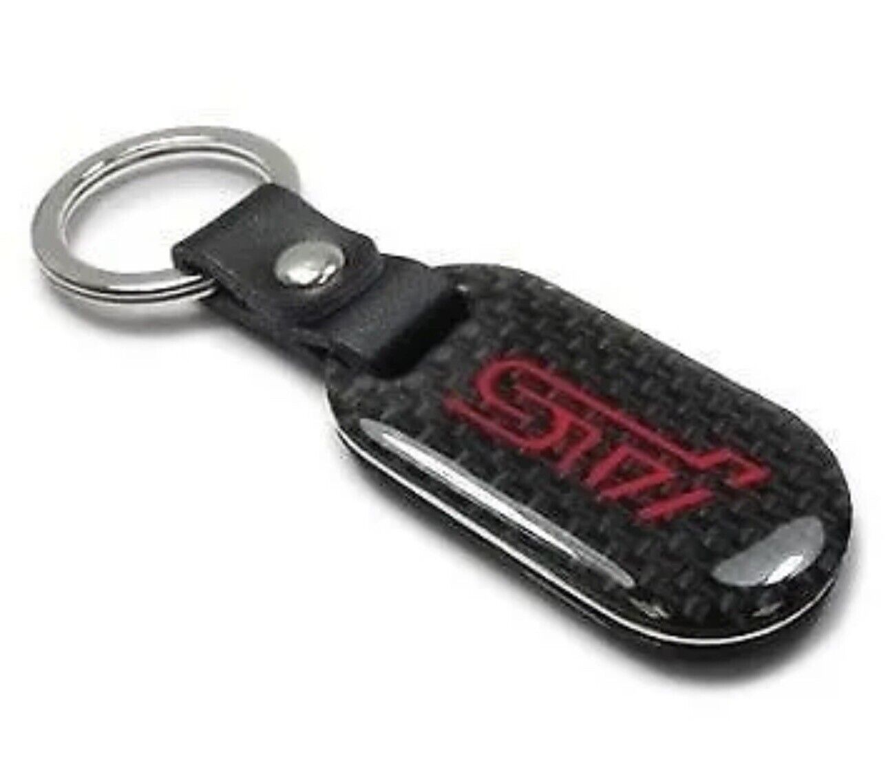 Subaru STI Logo Carbon Fiber Keychain fob Impreza Legacy Outback OEM ...