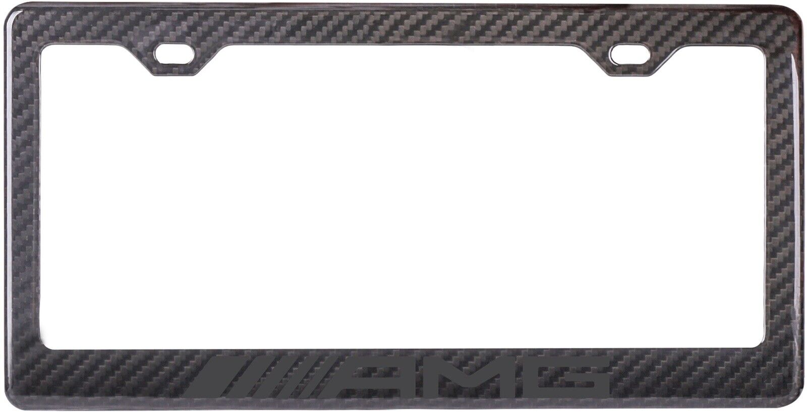Mercedes Benz License Plate Frame Real Carbon Fiber AMG (Ghost Effect)