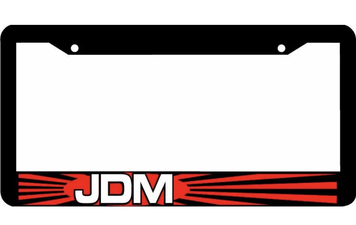 BLACK JDM License Plate Frame