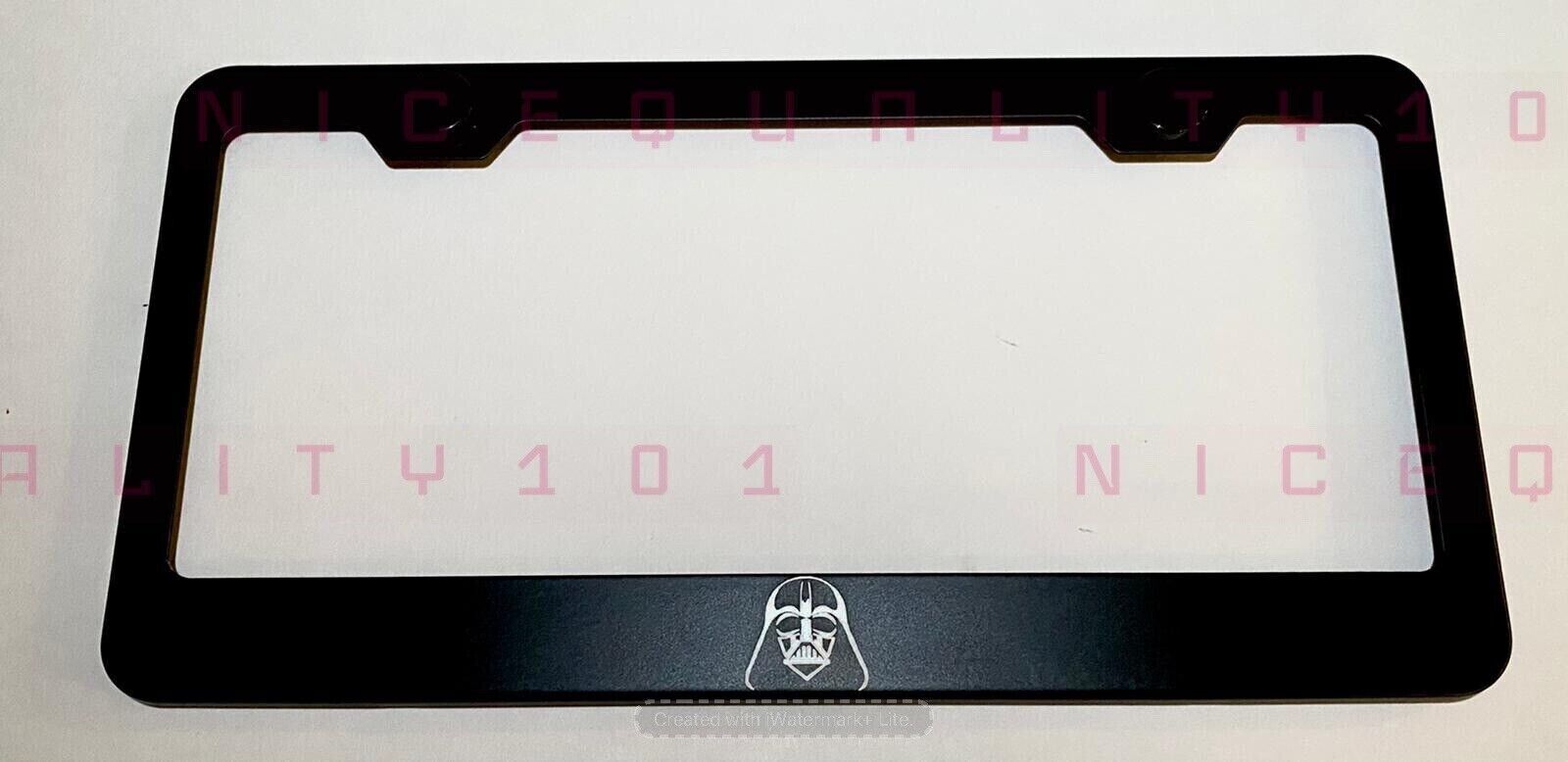 Laser Engraved Etched Star Wars Darth Vader Stainless Steel License ...
