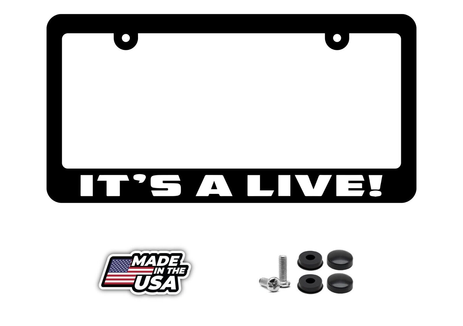 IT'S ALIVE! FRANKENSTEIN FUNNYLICENSE PLATE FRAME – License Plate Frame