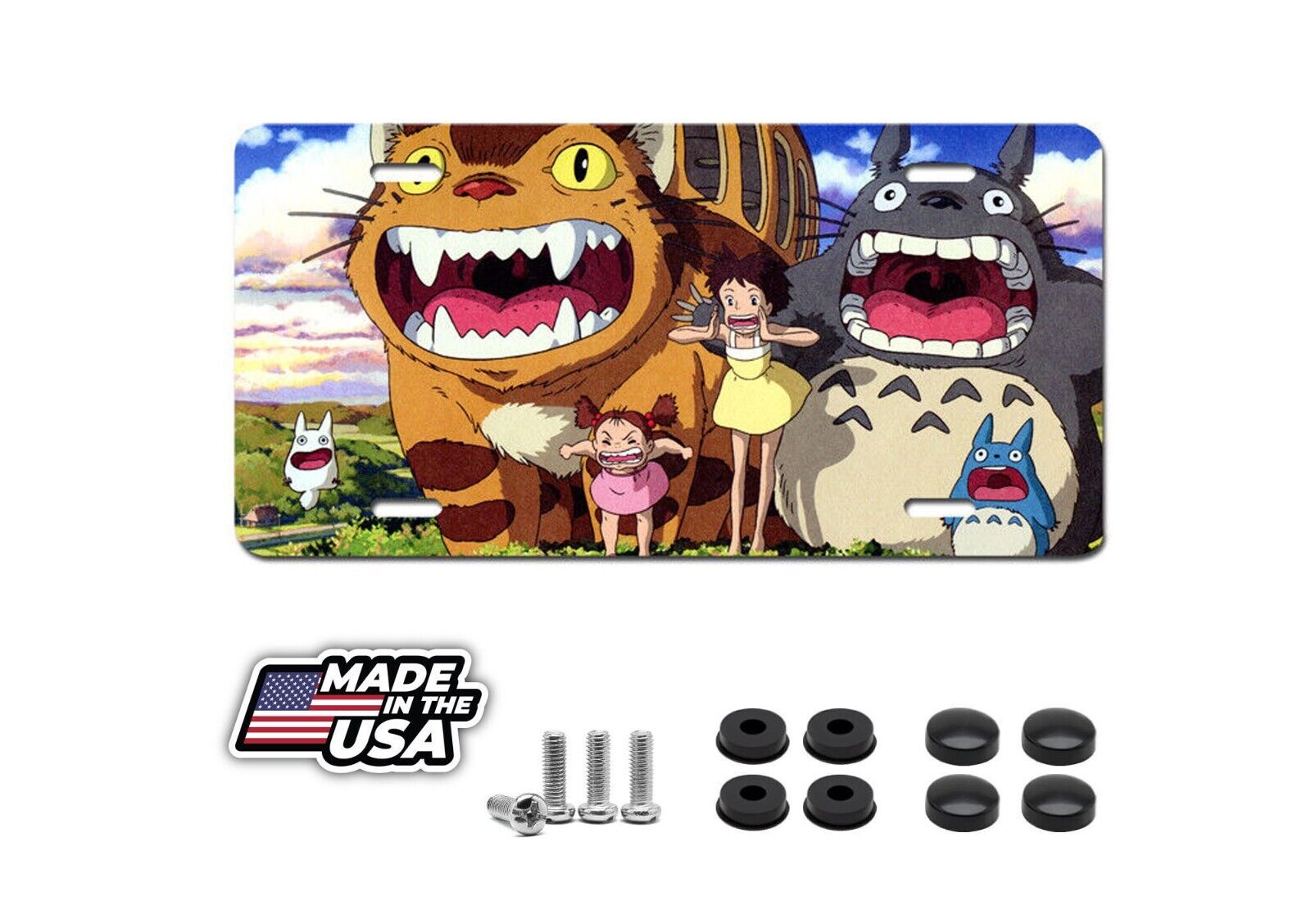 Totoro My Neighbor Anime Movie License Plate Auto Truck Car Tag Gift ...