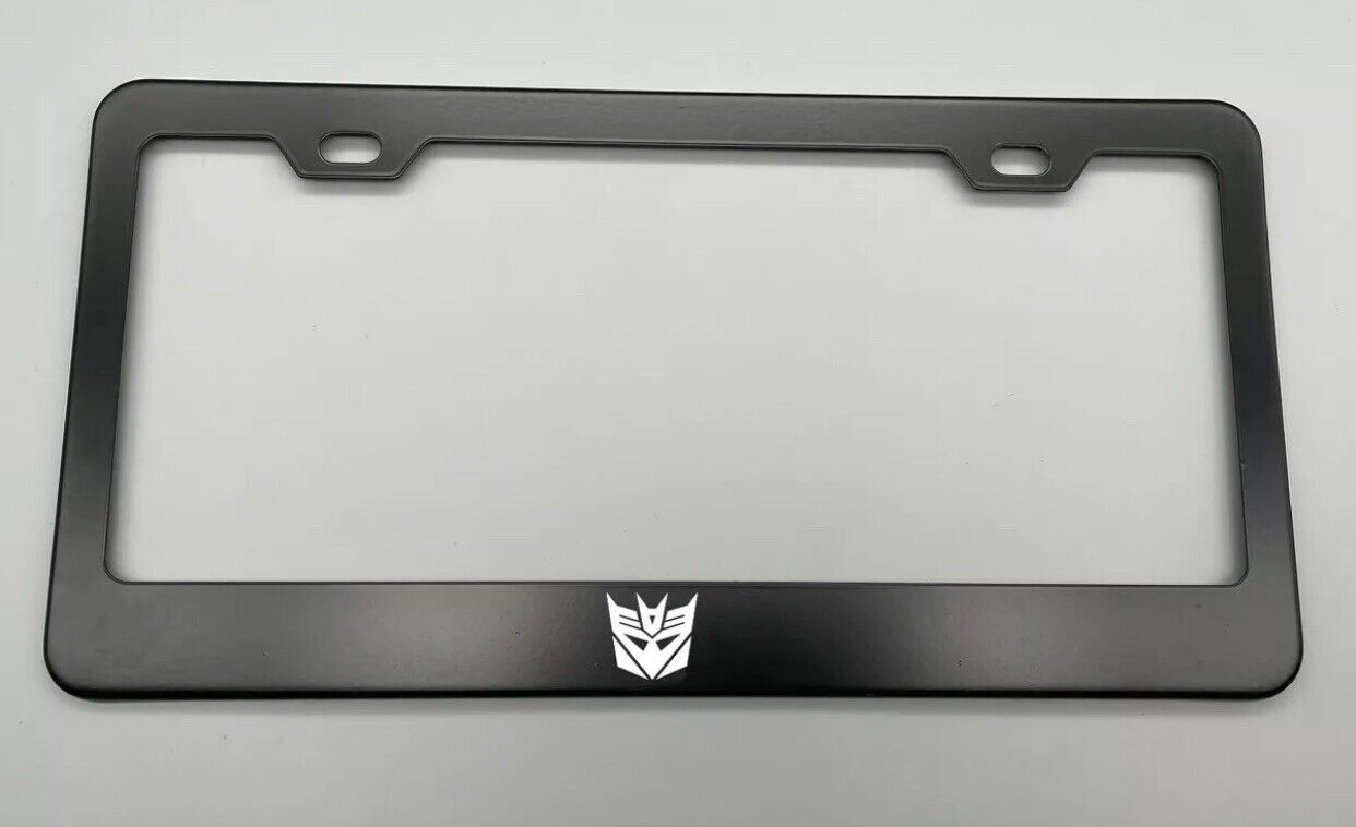 laser engraved DECEPTICON TRANSFORMERS BLACK Stainless Steel License ...