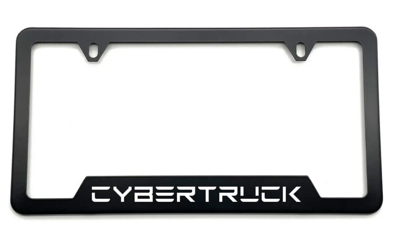 Cybertruck laser engraved Stainless License Plate Frame B2 fit Tesla ...