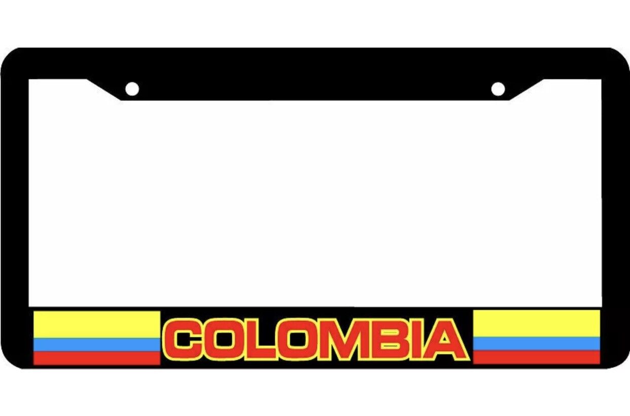 COLOMBIA COLOMBIAN FLAG License Plate Frame