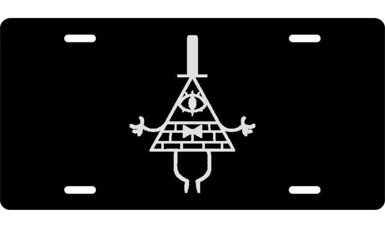 License Plate Cipher car tag Aluminum gravity falls – License Plate Frame
