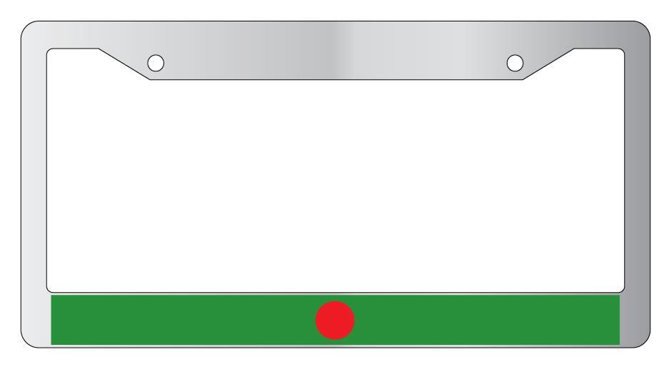 Bangladesh Chrome License Plate Frame World Flags Mod-GRAPH9856236-4991