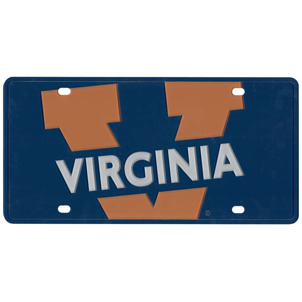 NCAA Virginia Cavaliers Full Color Mega Inlay License Plate – License ...