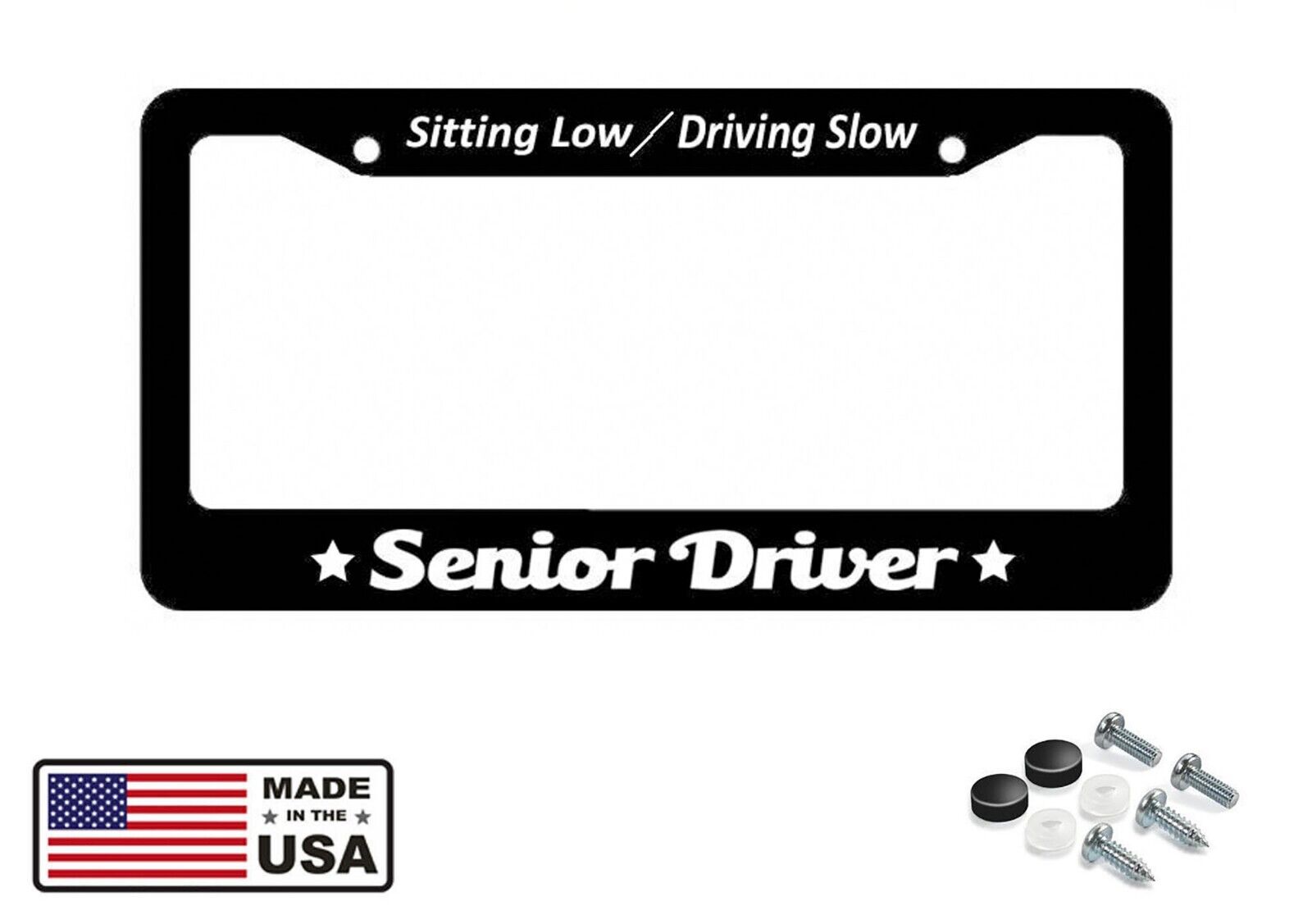 Senior Driver JDM Racing Drifting Low Lowered Turbo Style License Plate ...