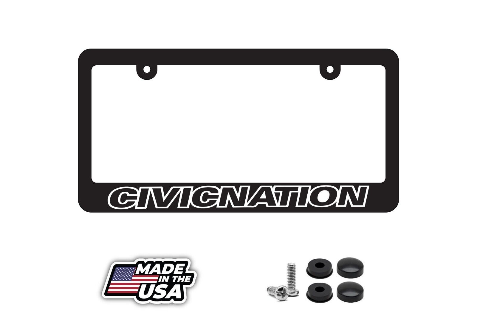 🔥 CIVIC NATION LICENSE PLATE FRAME JDM LOW CAMBER FLUSH TYPE R FUNNY ...