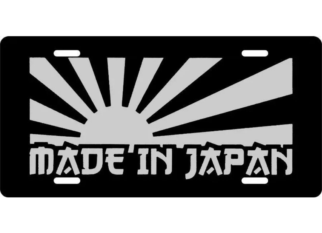 Licence Plate Made in Japan rising sun JDM auto – License Plate Frame