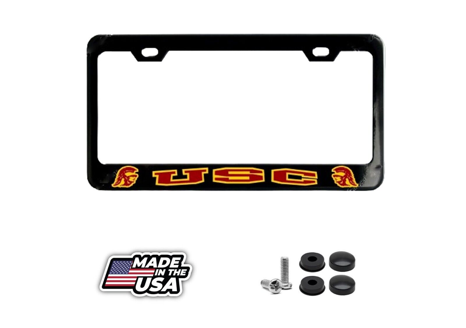 USC Black License Plate Frame