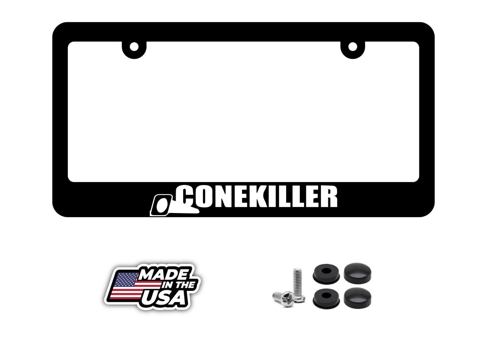 Cone Killer Track JDM Race Drift Dope Low Funny Black License Plate ...