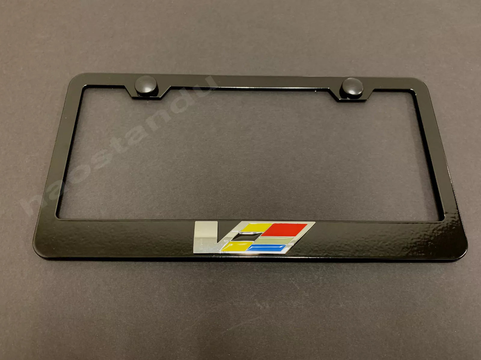 1x ATS/CTS/CT4/CT5 V (LOGO) 3D Emblem BLACK Stainless License Plate ...