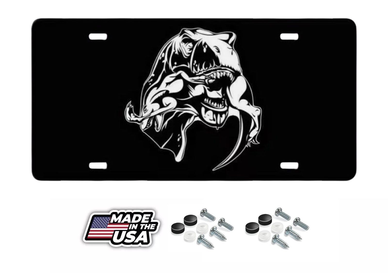 T-Rex TRX Eat Raptor License Plate Tag Metal Dinosaur For Ram TRX ...