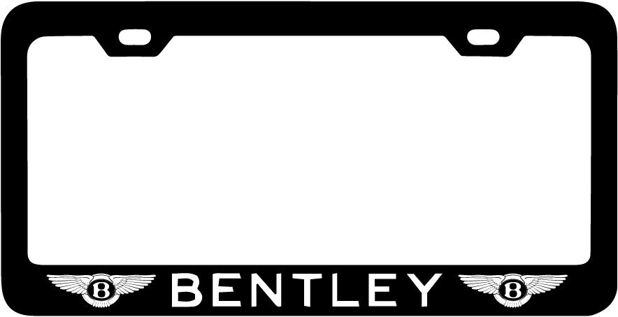 BENTLEY Black License Plate Frame