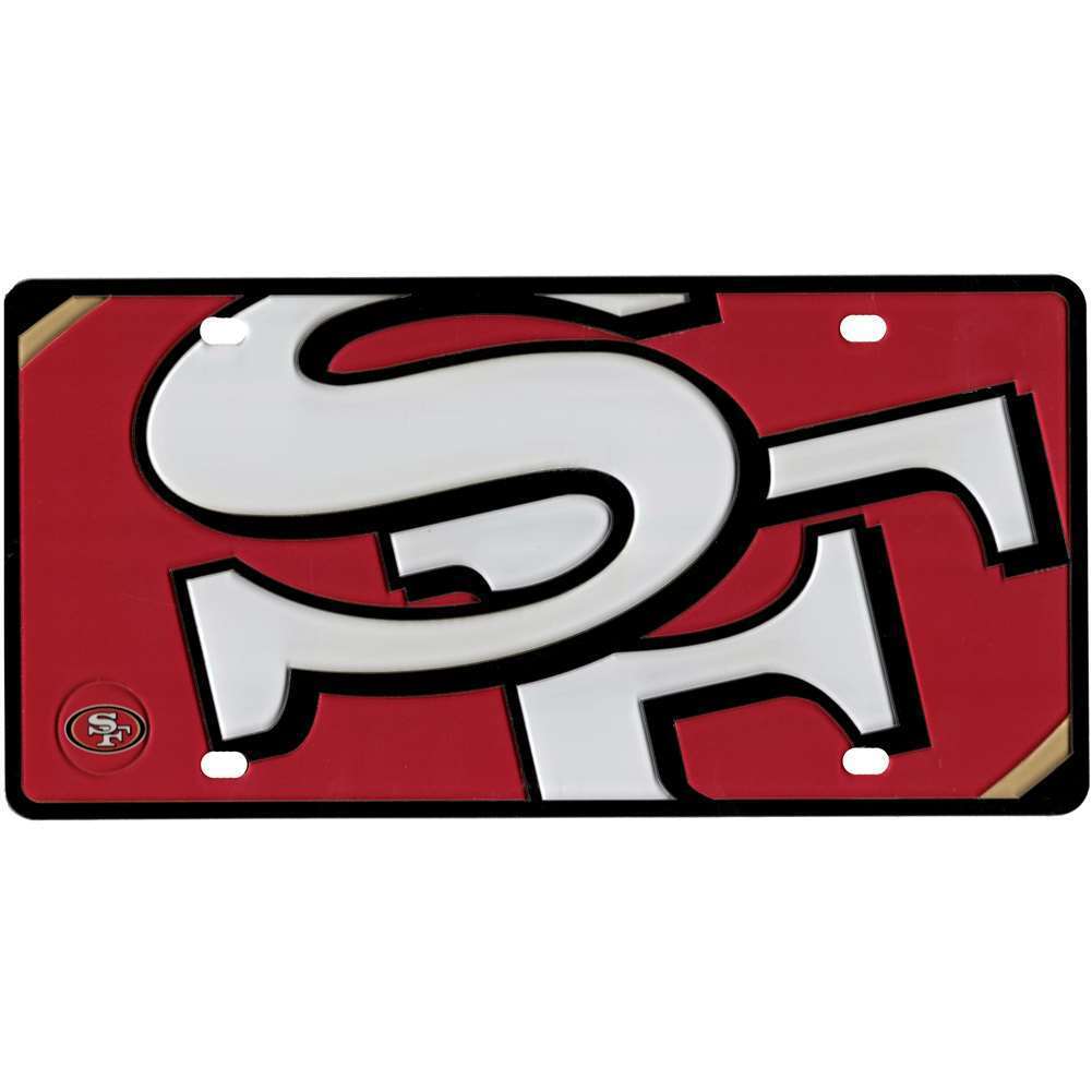 NFL San Francisco 49ers Full Color Mega Inlay License Plate – License ...